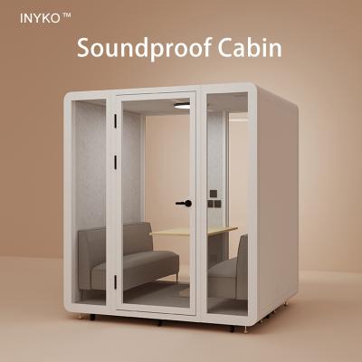 China Modular Modern Telephone Booth , Soundproof Office Phone Booth for sale