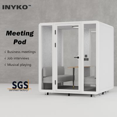 China INYKO Acoustic 4 Person Pod / 4 Person Phone Booth Pod Soundproof for sale