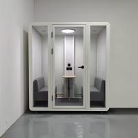 China 2-4 Person Room Telephone Booth Modular Soundproof Booth For Home Office for sale