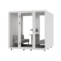 China K230 Bench Sofa Portable Movable Privacy Office Booth Enclosed Acoustic Office Booth for sale