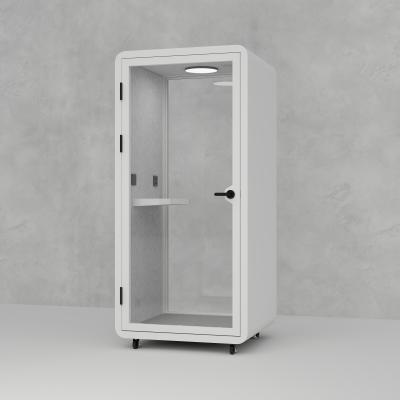 China 770lbs Quiet Space Office Pods Soundproof 1 Person Portable Meeting Pods for sale