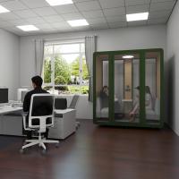 China Modern 2 Person Pod Sound Insulation Two Person Meeting Pod 490kg for sale
