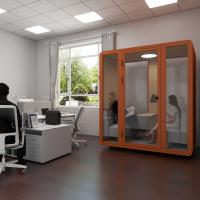 China Double Person Meeting Pod Soundproof Office Booth 35dB for sale