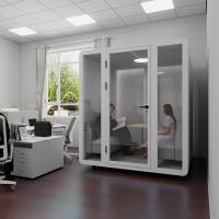 China INYKO Acoustic 4 Person Pod / 4 Person Phone Booth Pod Soundproof for sale