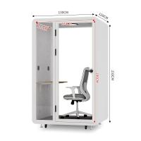 China Modern High Density Soundproof Office Pod Karaoke Booth Prefab Modular Capsule House for sale