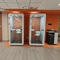 China Soundproof Booth with LED Lighting System and Up to 50 Decibels Noise Reduction Wheelchair Accessible Office Pod for sale