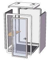 China Soundproof Booth with LED Lighting System and Up to 50 Decibels Noise Reduction Wheelchair Accessible Office Pod for sale