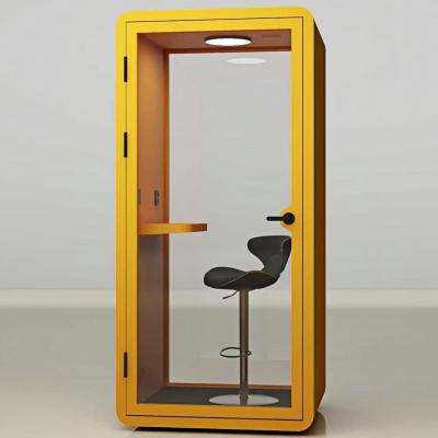 China Soundproof Phone Booth with 35±5 dB Noise Reduction 7 Layer Sound Insulation and 5 Year Warranty for sale