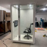 China Portable Soundproof Booth with High Sound Insulation and LED Lighting for Office Pods for sale