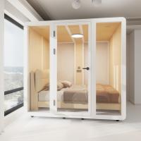 China Soundproof Sleeping Cabin with 35±5dB Sound Insulation 110-240V Voltage and 1 Year Warranty Office Sleep Pod for sale
