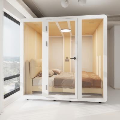 China Soundproof Sleeping Cabin with 35±5dB Sound Insulation 110-240V Voltage and 1 Year Warranty Office Sleep Pod for sale