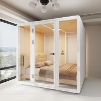 China Fully Enclosed Modular Sleeping Pod with Adjustable LED Lighting for Office Privacy for sale