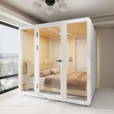 China Fully Enclosed Modular Sleeping Pod with Adjustable LED Lighting for Office Privacy for sale