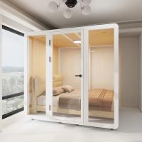 China Modular Soundproof Booth and Sleeping Pod with 2300x2200x2300HMM Dimensions and 100-240V Power Supply for sale