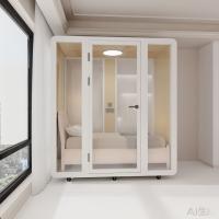 China Soundproof Sleeping Pod with 7-Layer Acoustic Structure and 3-Color LED Lighting for Office and Phone Booth Use for sale