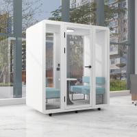 China Prefabricated Office Pod with 7-layer Acoustic Structure 7 Main Components and 3-color LED Lighting for sale