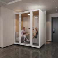 China Soundproof Office Pod with 35dB Sound Insulation 7-Layer Acoustic Structure and 3-Color LED Lighting for sale