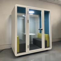 China Soundproof Office Pod with 35dB Sound Insulation 7-Layer Acoustic Structure and 3-Color LED Lighting for sale
