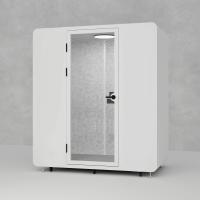 China 35dB Sound Insulation Soundproof Booth with 7-Layer Acoustic Structure and 3-Color LED Lighting Meeting Pod for sale