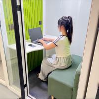 China K140 Desk Irregular Table Office Pod Soundproof  Acoustic Meeting Pods For Offices for sale