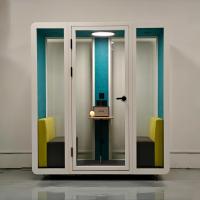 China K212 Bench Sofa Portable Soundproof Proof Phone Booth Modular Home Office Acoustic Booth for sale