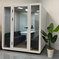 China K218 K230 Desk Soundproof Booth Office Home Hospital Phone Booth Pods For 4 Person Capacity for sale