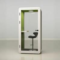 China Leather Bar Chair Independent Quiet Room Office Furniture Phone Booth Soundproof for sale