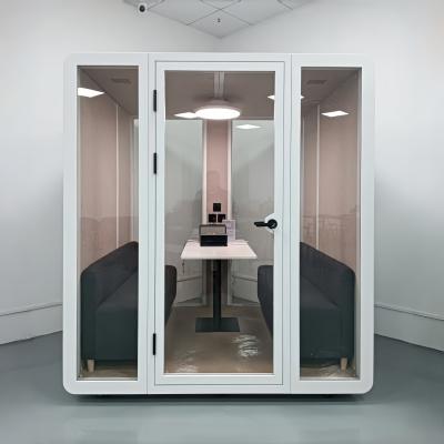 China Soundproof Pod with STC35dB(±5dB)/RT0.25S Acoustic Performance and L200×W180×H233cm External Size for Meeting and Collaboration for sale