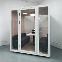 China 4 Person Meeting Pod with STC35dB Acoustic Performance L200×W180×H233cm External Size and L186×W164×H206cm Internal Size for sale