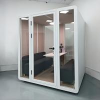 China 4 Person STC35dB Soundproof Meeting Pod with Fast Installation and Movable Office Booth Pod for sale