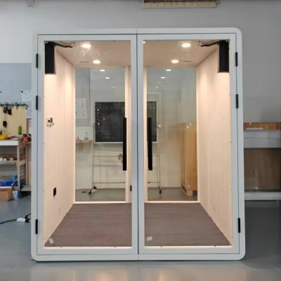 China Customizable STC35dB(±5dB)/RT0.25S Soundproof Meeting Pod with Variable Fresh Air System and Sensor Light for sale
