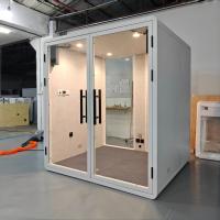 China Office Pod with STC35dB(±5dB)/RT0.25S Acoustic Performance Variable Fresh Air System and AI Application Meeting Pod for sale