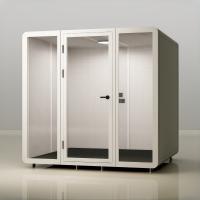 China STC35dB Acoustic Performance Office Pod with Human Entry Sensing and Laminated Glass for Private Meetings for sale