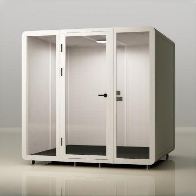 China STC35dB Acoustic Performance Office Pod with Human Entry Sensing and Laminated Glass for Private Meetings for sale