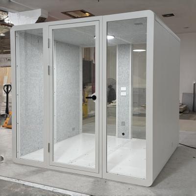 China Sleeping Pod Soundproof Booth with 35dB Sound Insulation Dimmable LED Lighting and Modular Design for Office Use for sale