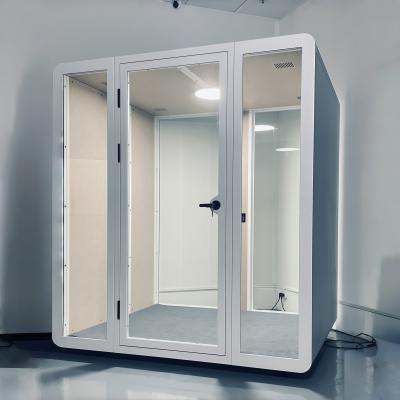 China Soundproof Booth with STC35dB(±5dB)/RT0.25S Acoustic Performance and Customizable Laminated Glass for Fast Installation for sale