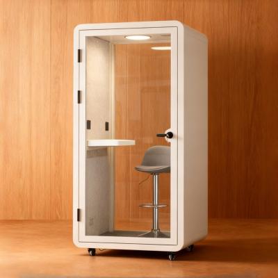 China Soundproof Office Pod K105 Customizable Portable Business Booth Modular Cabin for sale