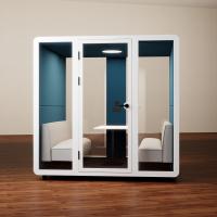 China 6 Person Soundproof Booth Office Pod with 35±5dB Sound Insulation, 5 Year Warranty, and No Tools Required Assembly for sale