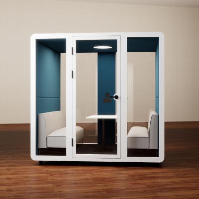 China 6 Person Soundproof Booth Office Pod with 35±5dB Sound Insulation, 5 Year Warranty, and No Tools Required Assembly for sale