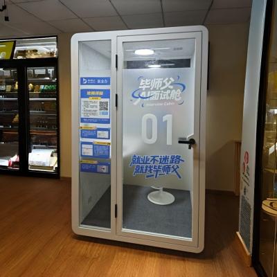 China Customizable STC35dB Soundproof Booth Office Pod with Built-in Ventilation System for sale