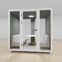 China Commercial 6 People Soundproof Office Pod with 35dB Sound Insulation, 5 Year Warranty, and Built-in Ventilation System for sale