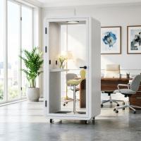 China Soundproof Office Pod with Built-in Ventilation System and Noise Reduction up to 50 Decibels - Customizable Business Booth for sale