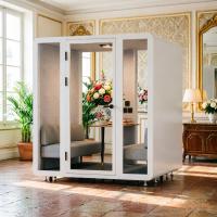 China Soundproof Pod with 48.8dB Acoustic Performance Fast Installation and Movable Design for Office Meetings for sale
