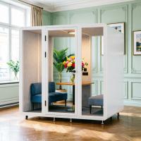 China Commercial 6 Person Meeting Pod with 35±5dB Sound Insulation, 5 Year Warranty, and Built-in Ventilation System for sale
