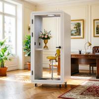 China Wheelchair Accessible Soundproof Booth with LED Lighting System and STC35dB Sound Insulation Office Pod for sale
