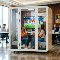 China 7-Layer Acoustic Structure Meeting Pod with STC 45 Soundproofing and Modular Design for Office Use for sale