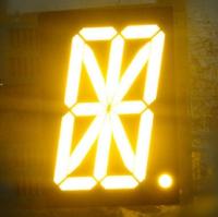 China Yellow Single Digit LED 16 Segment Display 56.8mm Height 120-140mcd For Gas Station Digital Indicators for sale
