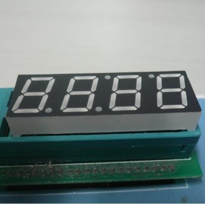 China Four Digit Seven Segment LED Display 50.4x19x8mm 100-120mcd for Microwave Clock and Timer Control for sale