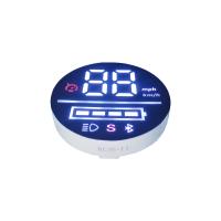 China 35mm Circular LED Display Super Bright White 100-120 mcd For Electromobile Industrial Equipment for sale