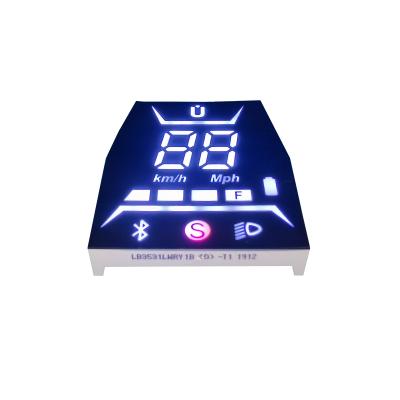 China 2-Digit 7-Segment LED Display 35x31mm Common Cathode 70mcd for Balance Scooter Applications for sale